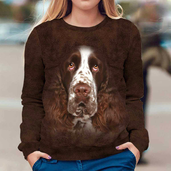 English Springer Spaniel - Face Hair - Premium Sweater - Dream Come ...
